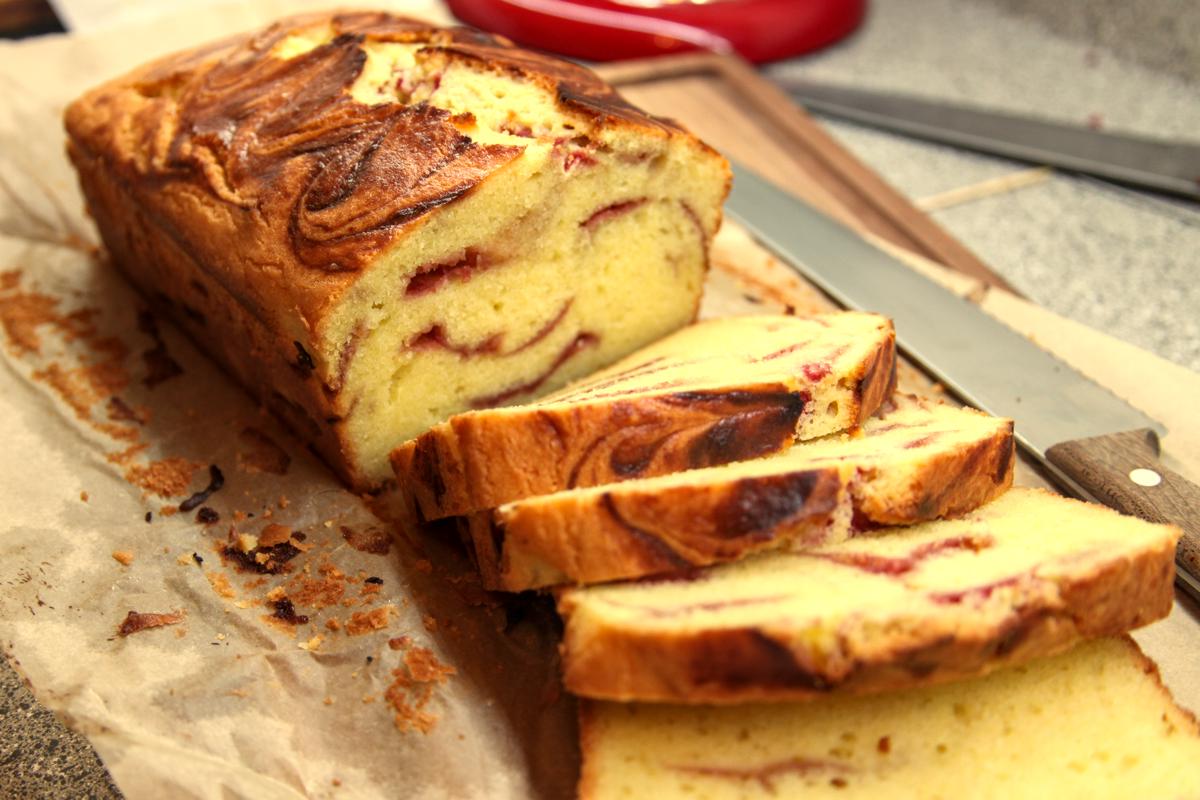 Gluten Free Raspberry Swirl Pound Cake – Gluttony Sans Gluten